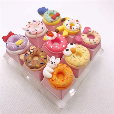 Disney Keycaps Donald Duck Daisy Duck Kawaii Resin Keycaps Etsy