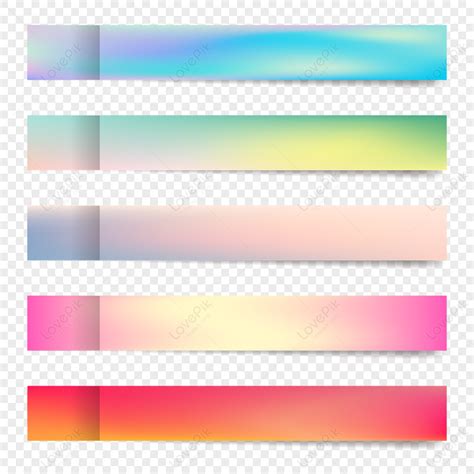 메모 그라데이션 스티커 세트 일러스트 종이 테이프노트종이 노트 Png 일러스트 무료 다운로드 Lovepik