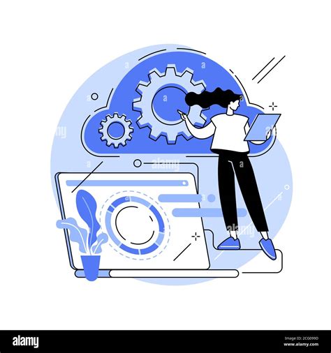 Cloud Engineering Abstract Concept Vector Illustration Stock Vector