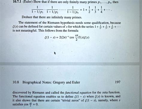 Solved 1071 Euler Show That If Ihere Are Only Finitely Many Primes