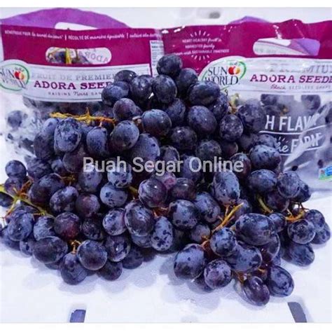 Jual Anggur Hitam Tanpa Biji 1 Kg Di Seller Buah Segar Online