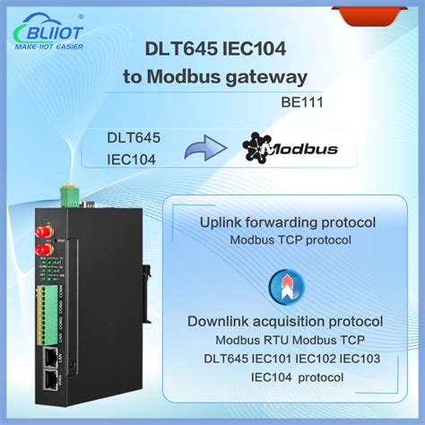 BLIIoT BE DLT And IEC To Modbus Gateway