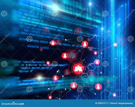 Digital Code Number Abstract Technology Background Stock Illustration