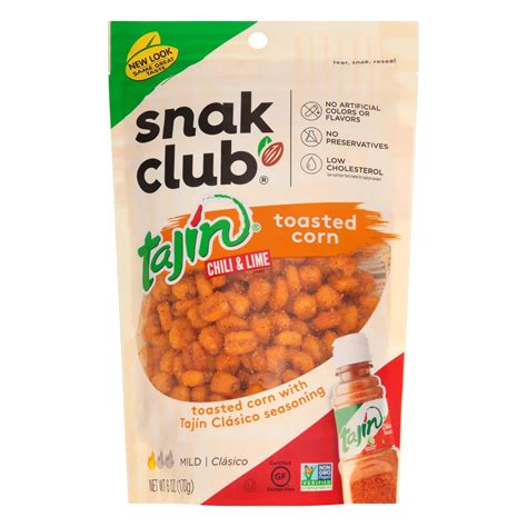 Snak Club Tajin Clasico Toasted Corn Shop Nuts And Seeds At H E B