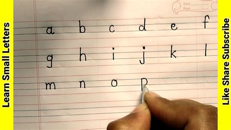 Small Letter Abc Writing How To Write Small Alphabet Letters Alphabet Abcd Writing YouTube