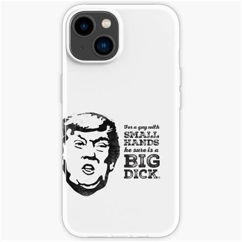 Trump Small Hands Big Dick Dark Type Iphone Case For Sale By