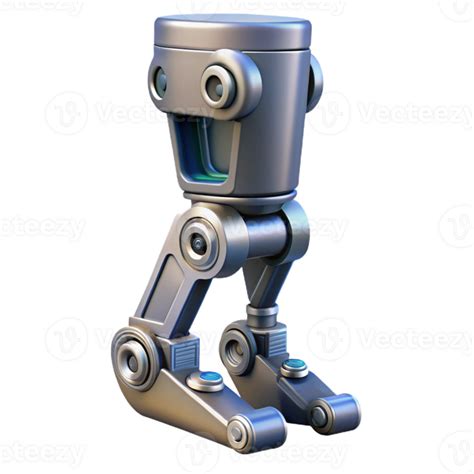 Serene Exemplary Concept Art Style Isolated Cutout Of A Single Cybernetic Leg With Hydraulic