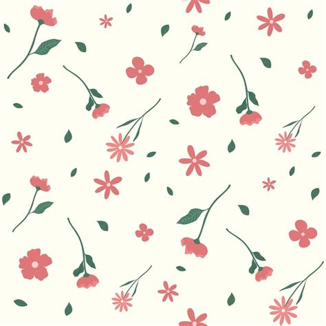 Premium Vector Flowers Seamless Pattern
