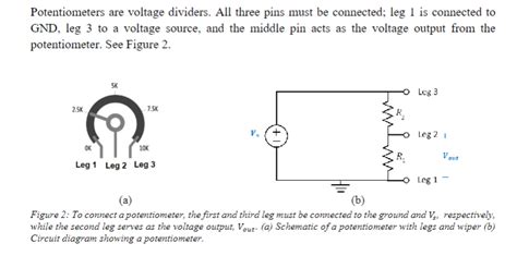 Solved 4 To Answer This Question Read The Potentiometers