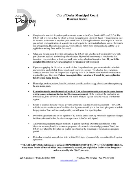 Fillable Online Application For Dui Pretrial Diversion Program Fax Email Print Pdffiller