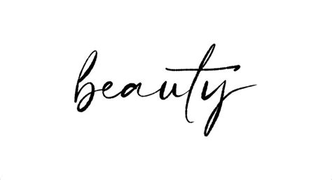 Premium Vector Beauty Card Hand Drawn Positive Quote Modern Brush
