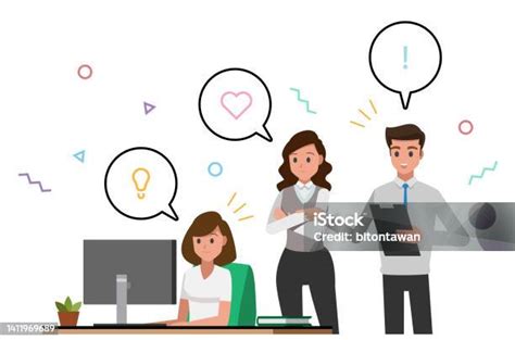 이사회 벡터 일러스트 레이 션 비즈니스 사람들이 만화 캐릭터 회의실에 대한 스톡 벡터 아트 및 기타 이미지 회의실 가공의