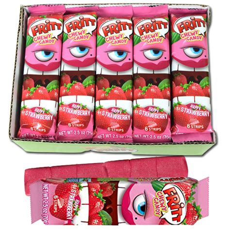 Fritt Chewy Candy Strawberry 10 Count Box