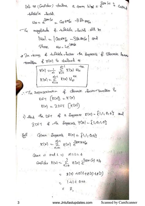 SOLUTION Dsp Discrete Fourier Series Fourier Transforms C Unit Studypool