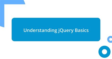How I Transitioned From Jquery To Modern Frameworks • John