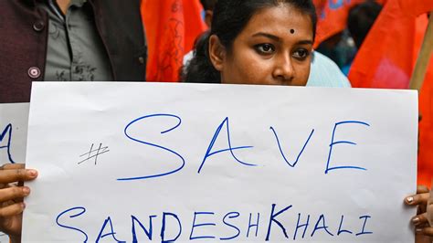 Protests Spread To More Areas In West Bengals Sandeshkhali Block