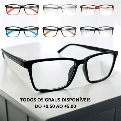 Óculos De Leitura Grau Perto Descanso Degradê Tr90 Premium Masculino E Feminino Unis