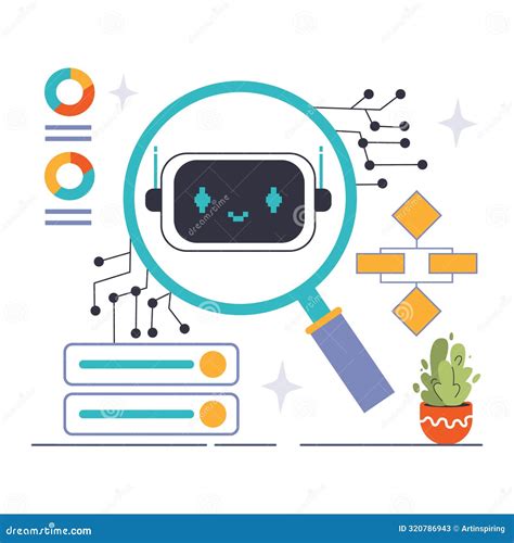 Unsupervised Learning Concept Flat Vector Stock Vector Illustration