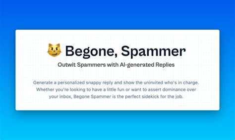 Begone Spammer Tool Information And Alternatives Foundr Ai