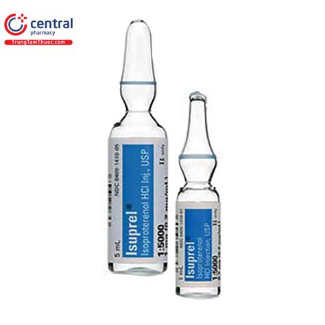 [chÍnh HÃng] Thuốc Isuprel Thuốc Tiêm điều Trị Shock Trong Cấp Cứu