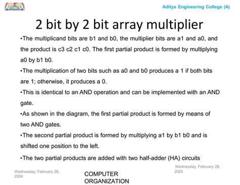 Computer Organization Algorithms Like Addition And Subtraction And