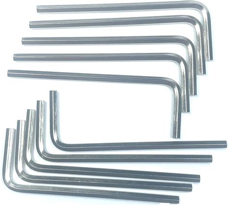 Zdingtech Juego De 10 Llaves Allen De 332 Juego De Llaves Hexagonales De 332 Pulgadas Llave De