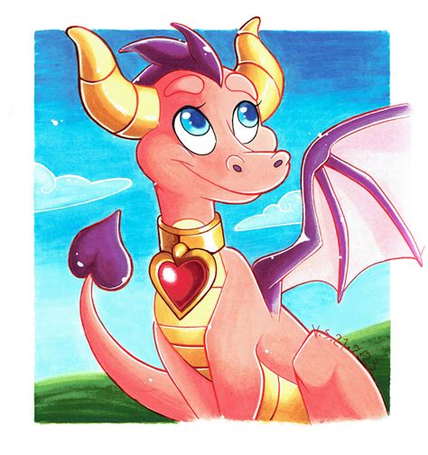 Spyro Ember The Cute Dragoness By Indiana Indy Viola On Deviantart