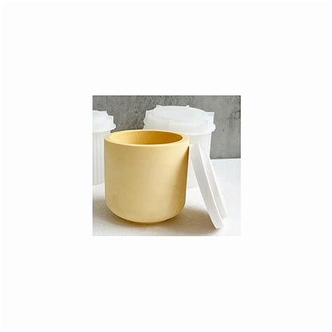 Silicone Mould Circular Storage Box With Lid Bengacraft Sa