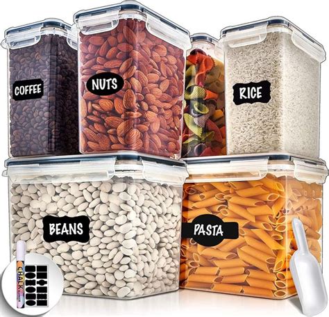 Airtight Container Set Six Containers Dme Grain Storage And More