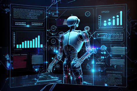 generative ai facial recognition technology concept stock illustration