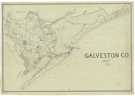 Old Galveston Map Galveston Texas Historic Galveston