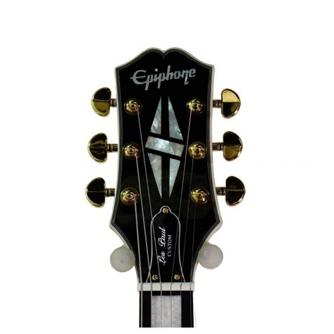 Epiphone Les Paul Custom Ebony Ex Demo At Gear Music