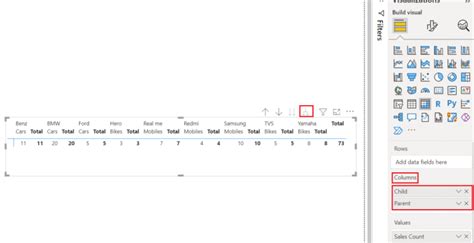 Power Bi Matrix Multiple Column Spguides