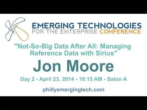 Free Video Managing Reference Data With Sirius Not So Big Data After All From