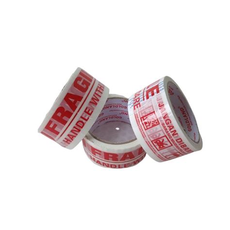 Jual Lakban Fragile Putih 48mm X 50 Meter Lakban Fregile 2 X 50 Meter Lakban Jangan Di