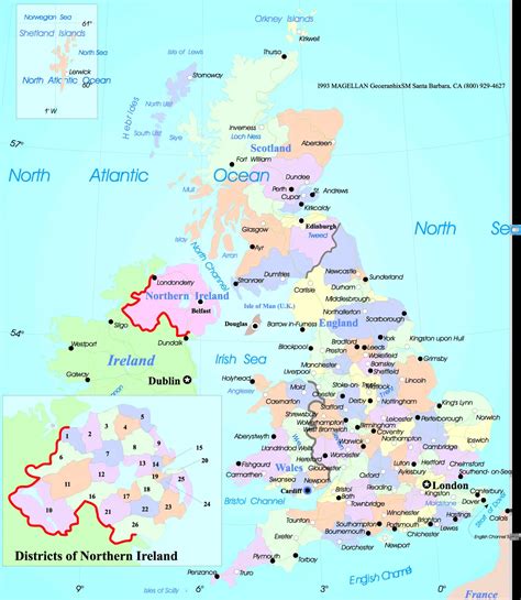 England Map Cities And Counties