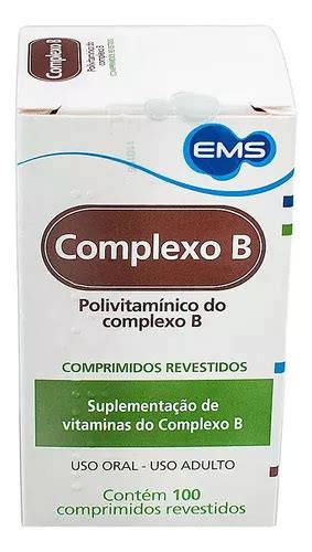 Complexo B 100 Comprimidos Revestido Parcelamento Sem Juros