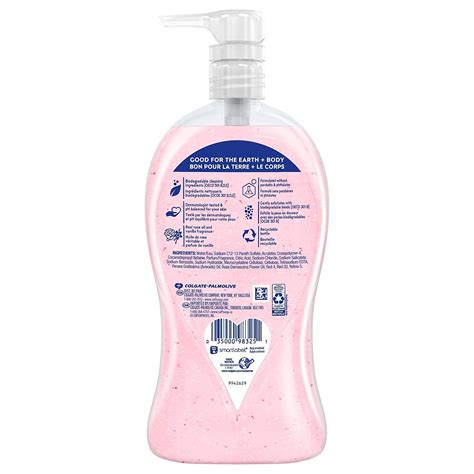 Softsoap Exfoliating Body Wash Pump 3 Pack Pink Rose And Vanilla 32 Fl