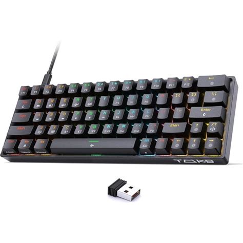 TMKB T63 Gaming Keyboard Wireless Triple Mode BT5 0 2 4G USB C Mechanical Keyboard Wireless 63