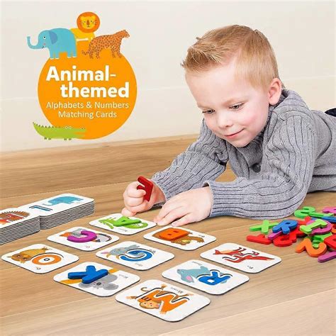 Numbers And Alphabets Flash Cards Set Abc Wooden Letters And Numbers