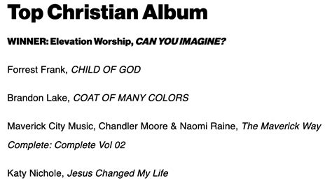 Cece Winans Elevation Worship Maverick City Music Among Top Winners