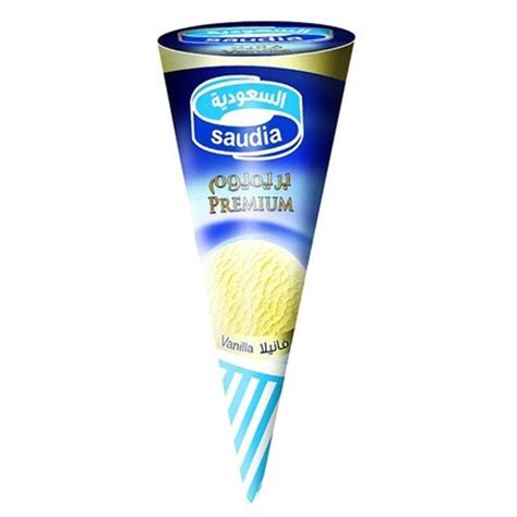 Saudia Pr Vanilla Van Ice Cream Cone 150 Ml