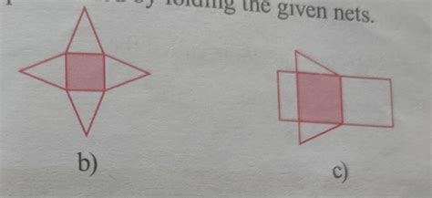 Name The Solid Shapes Formed By Folding The Given Nets Brainly In