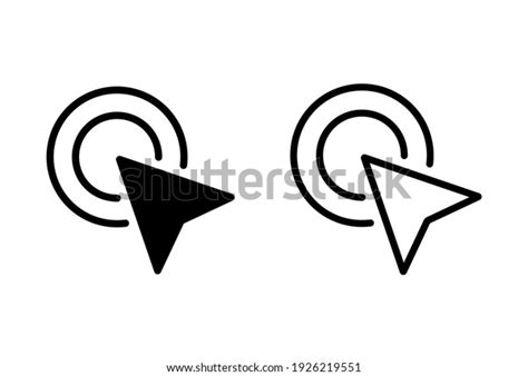 Click Icon Set Pointer Arrow Icon Stock Vector Royalty Free Shutterstock
