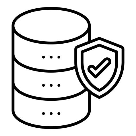 Database Security Icon Style 8329255 Vector Art At Vecteezy