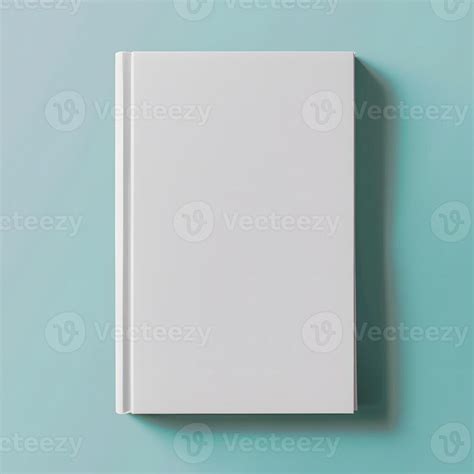 Blank Book Cover Mockup Layout Design With Shadows For Branding
