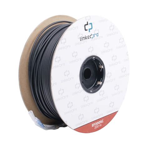 Carrete De Fibra Monomodo Con Conectores Sc Sc Duplex 200m General
