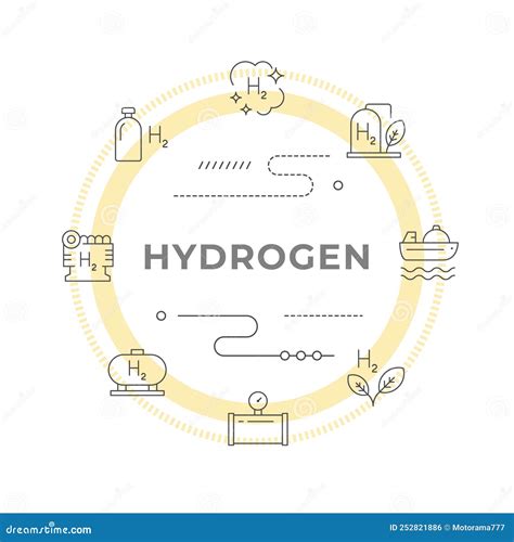 Hydrogen Bus Line Icon Clean Transport Vector