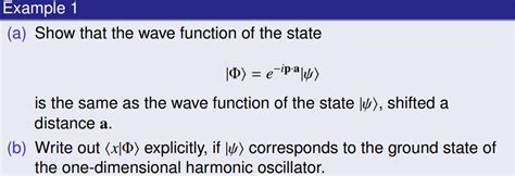 Solved A Show That The Wave Function Of The State
