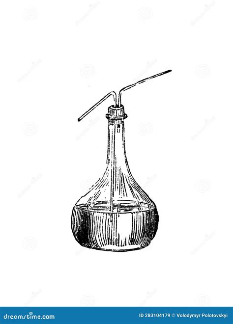 Glass Flask In The Old Book The Forces Of Nature In Their Application